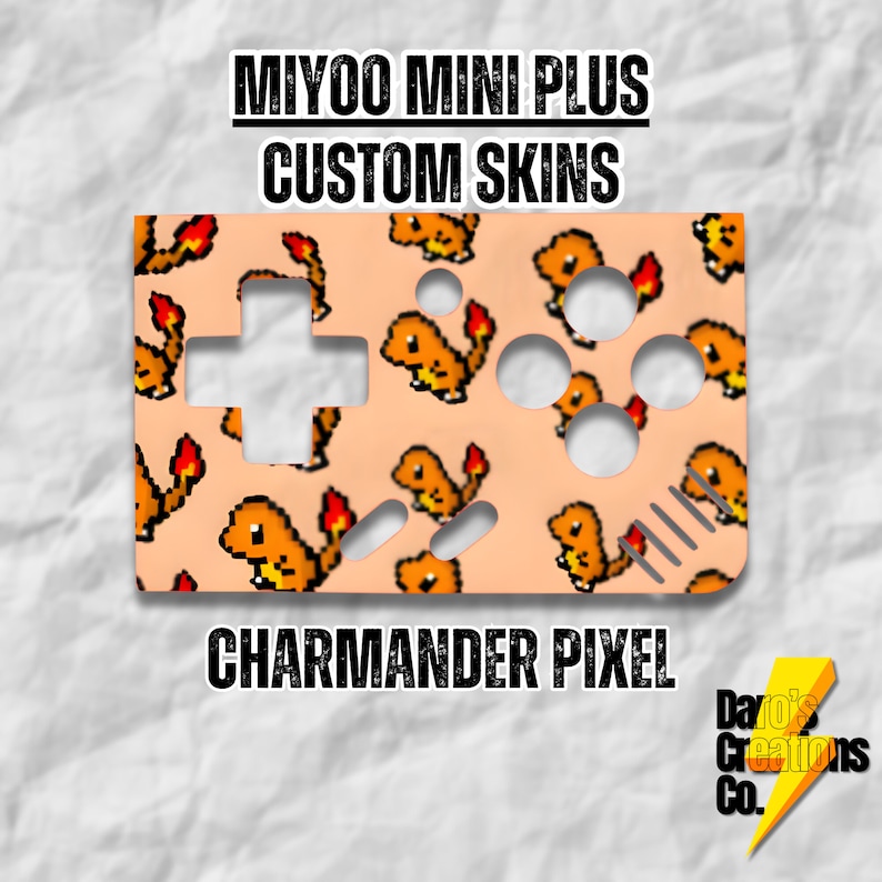 Miyoo Mini Plus Custom Skin "pokemon Pattern" Theme With Free 1 Pokemon ...