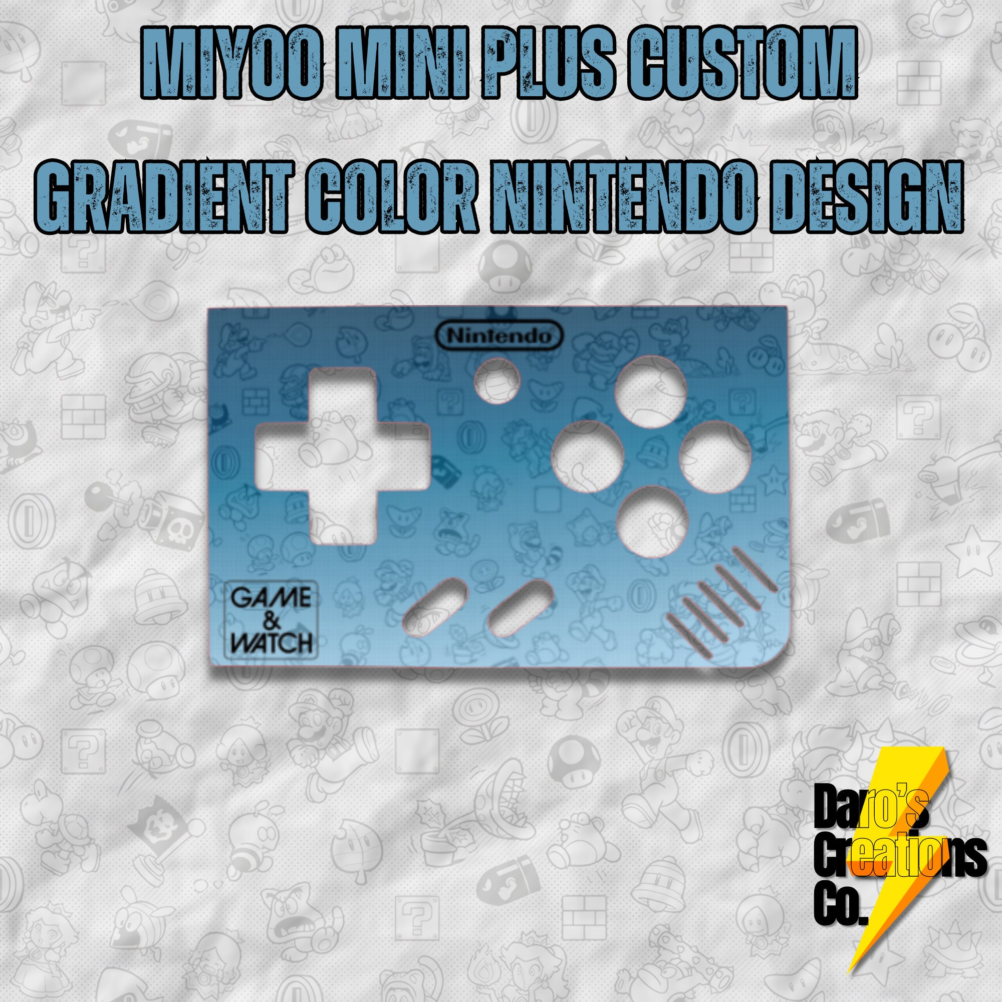 Miyoo Mini Plus/miyoo Mini Gradient Color Design Custom Skin - Etsy