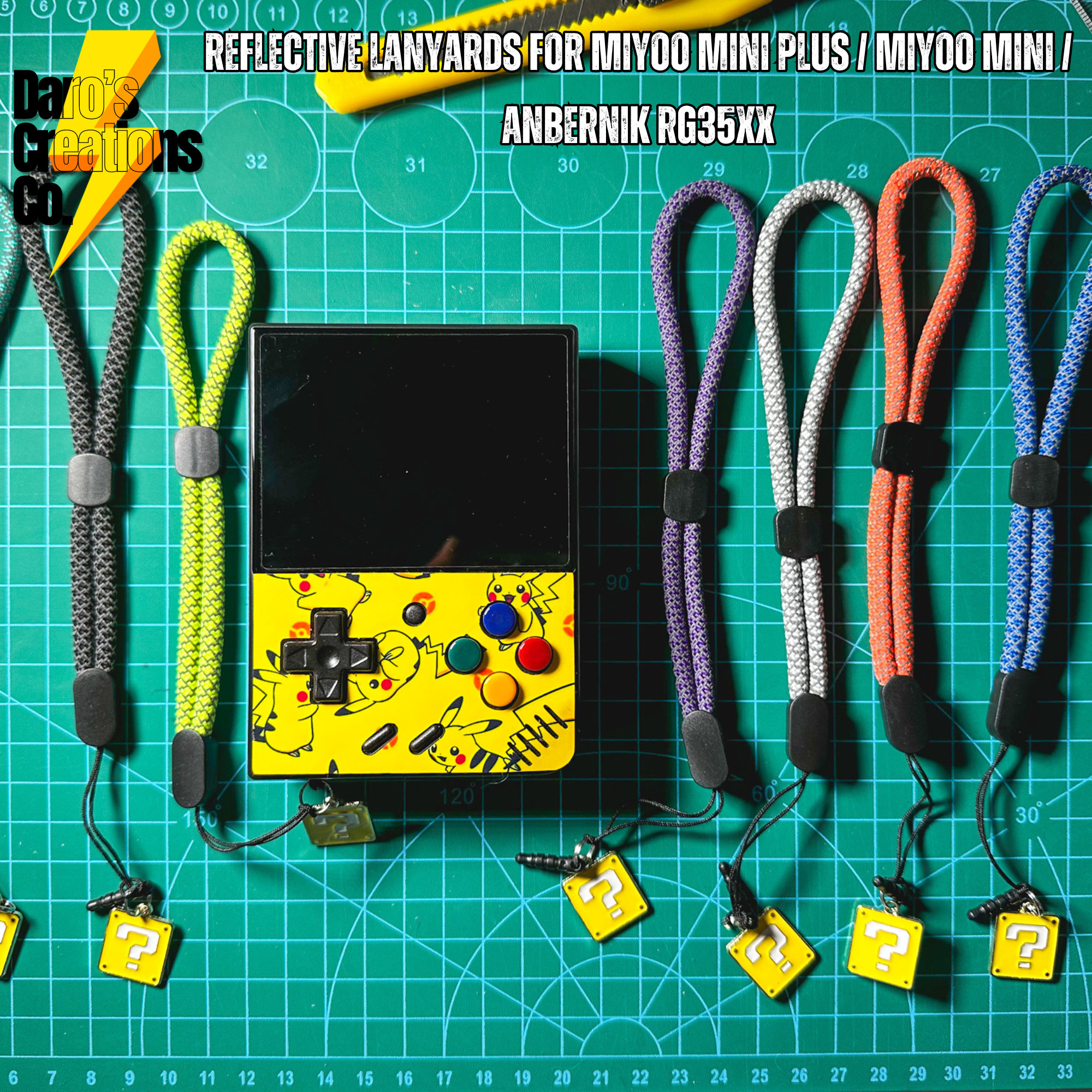 Reflective Lanyards for Miyoo Mini Plus / Miyoo Mini / Anbernik Rg35xx ...
