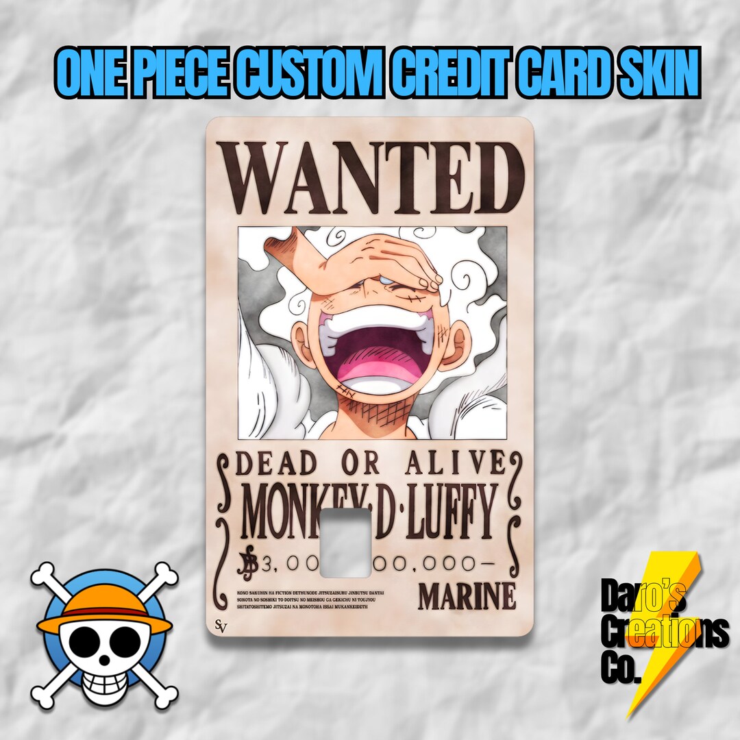 One Piece Custom Credit Card Skin Vinyl Sticker - Etsy