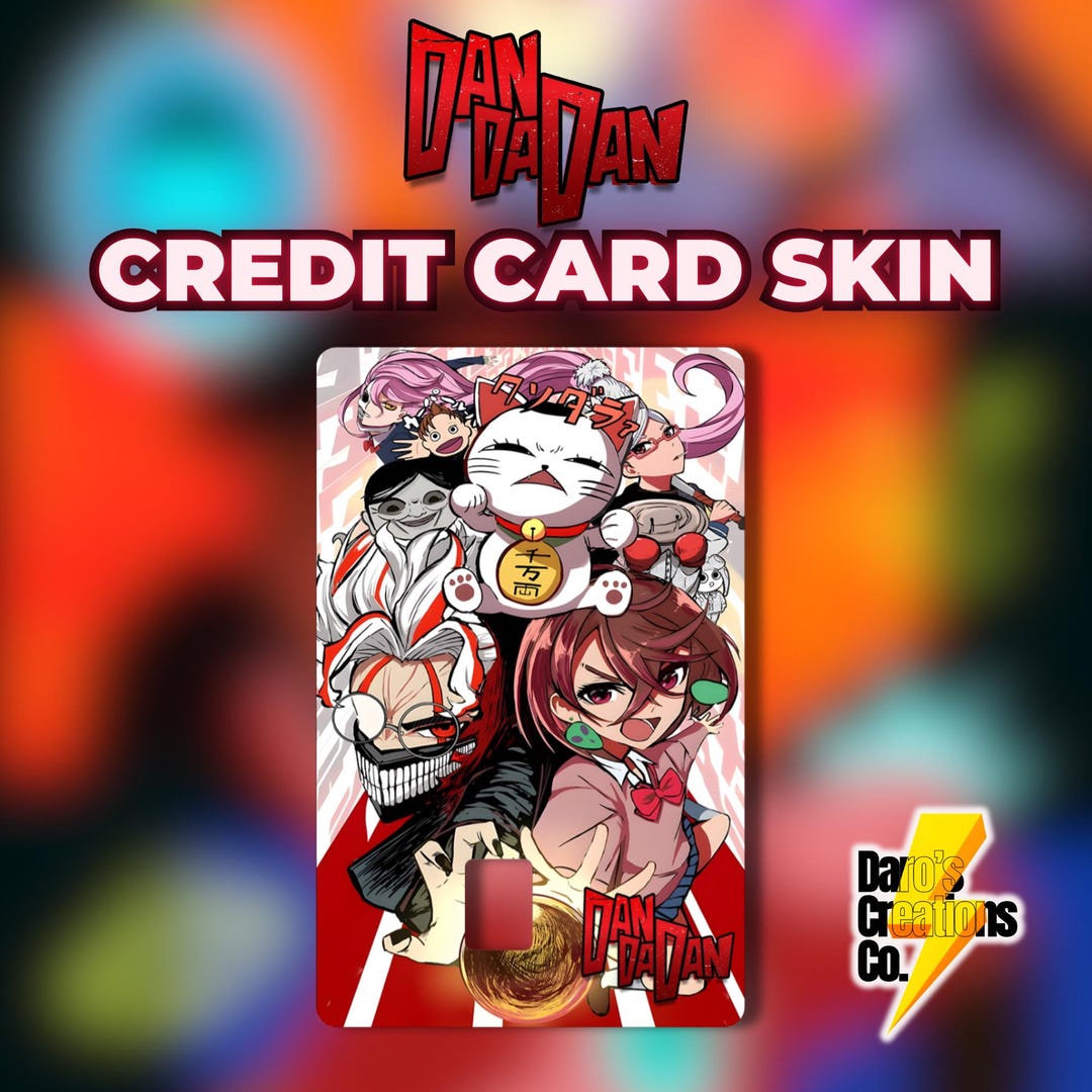 Dandadan Custom Credit Card Skin Vinyl Sticker small Chip Holographic ...