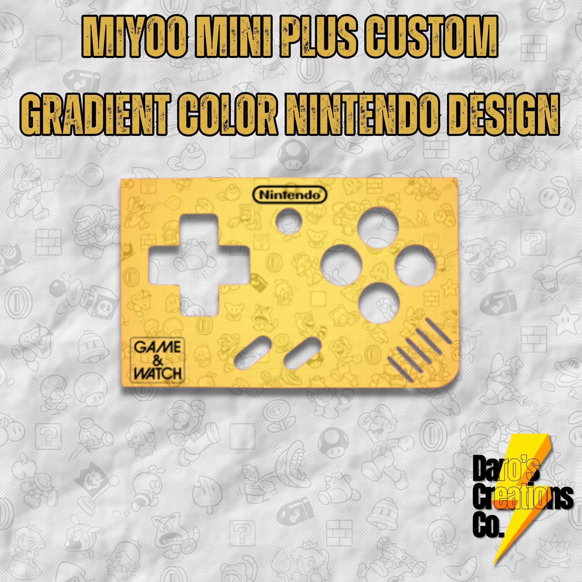 Miyoo Mini Plus/miyoo Mini Gradient Color Design Custom Skin - Etsy