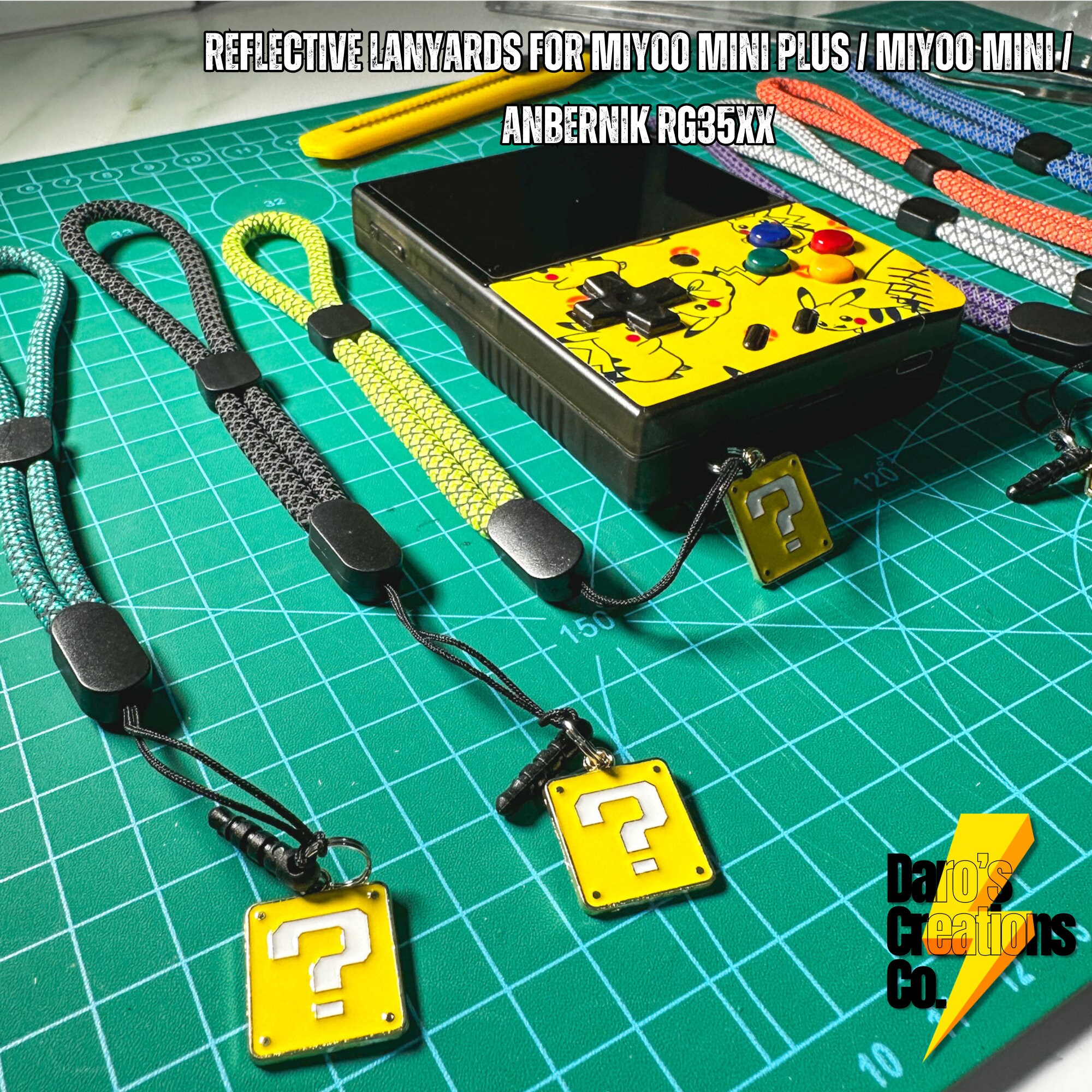 Reflective Lanyards for Miyoo Mini Plus / Miyoo Mini / Anbernik Rg35xx ...