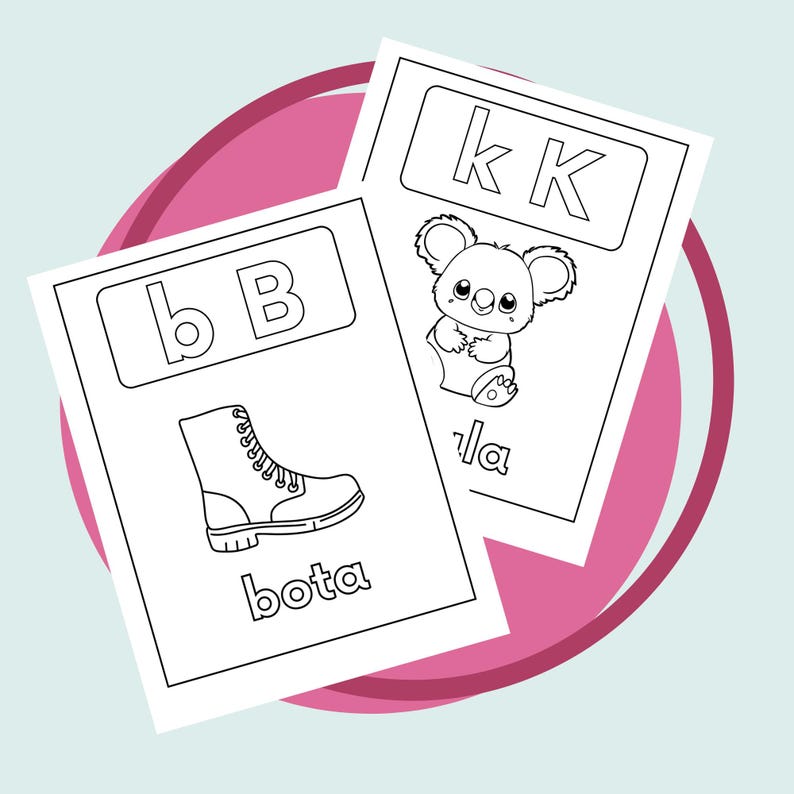 EL alfabeto para colorear / El alfabeto hojas para colorear / The ...