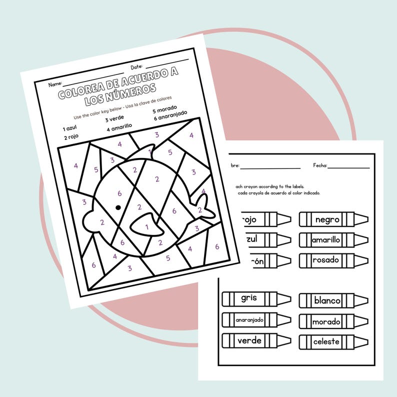 Las Figuras Geométricas Worksheets | Spanish Worksheets | Spanish for ...