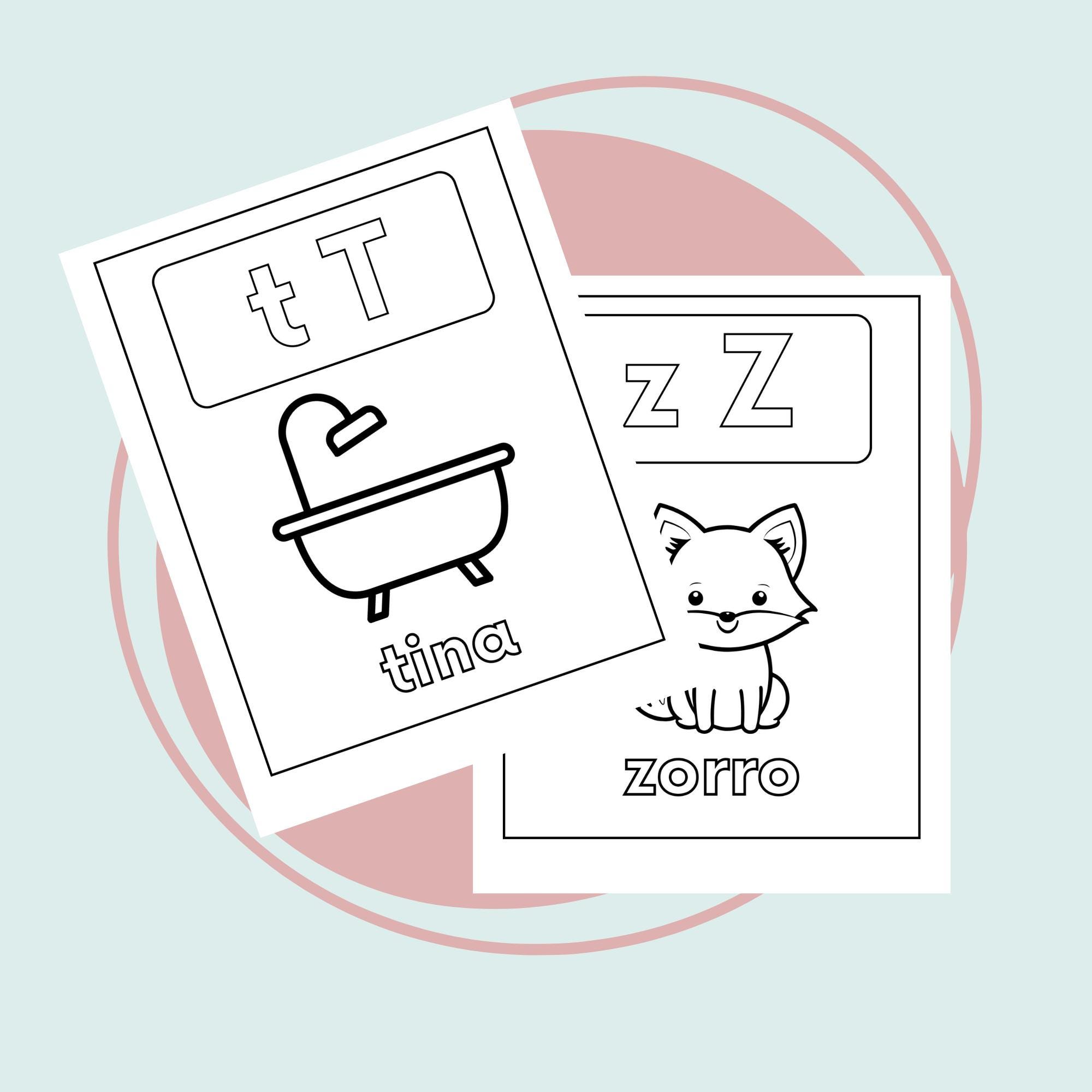 EL Alfabeto Coloring Sheets | El Alfabeto Hojas Para Colorear | the ...