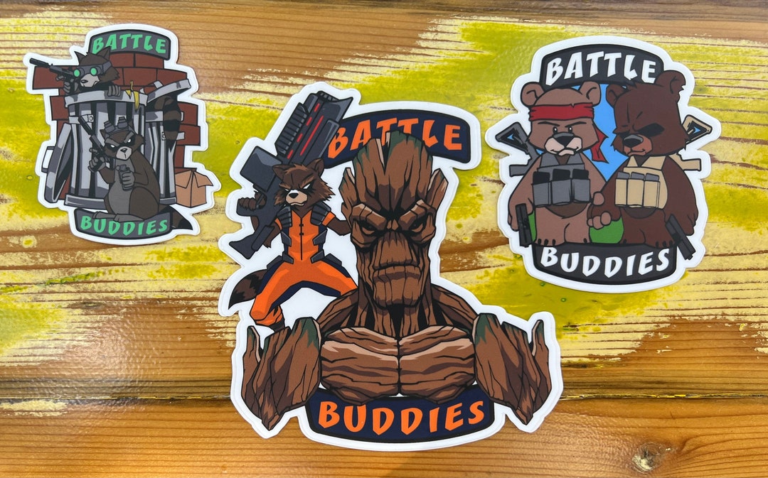 Battle Buddies Sticker Pack - Etsy