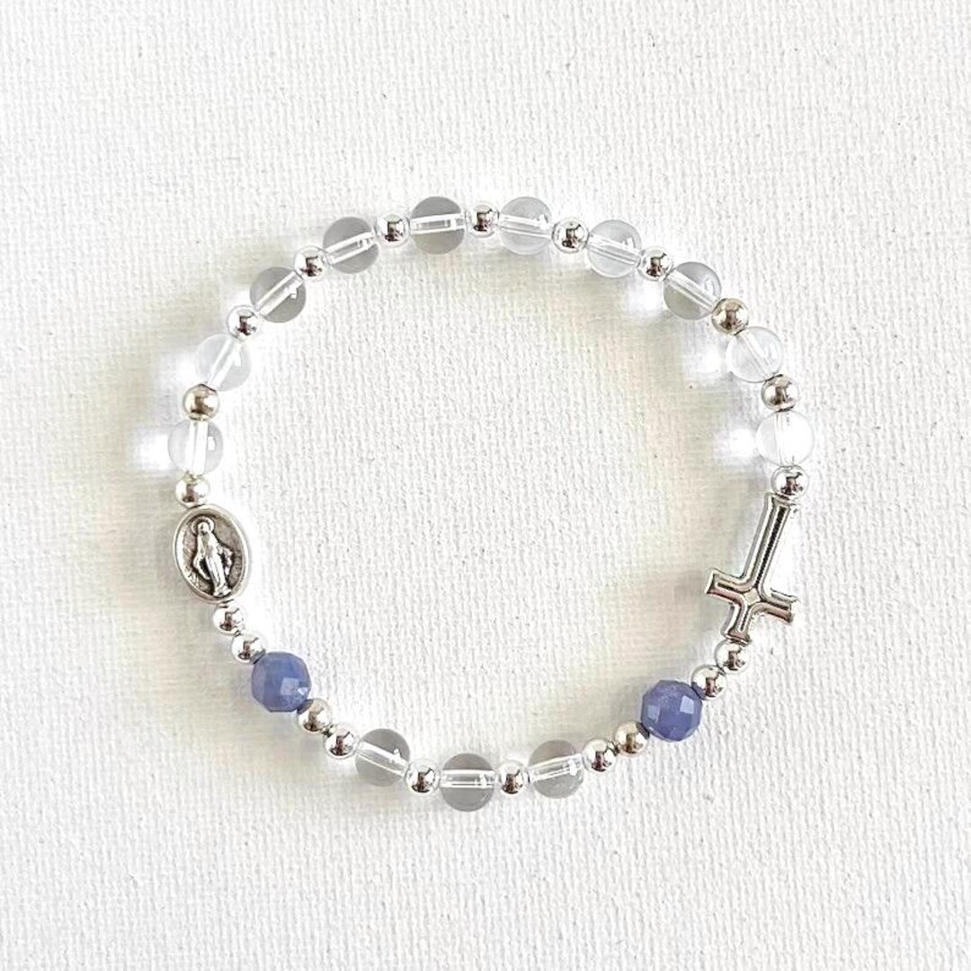 Birthstone Rosary Bracelet | One Decade Catholic Prayer Bracelet ...