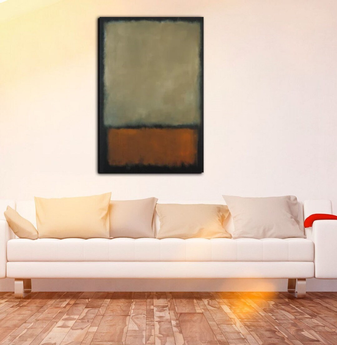 Mark Rothko White and Brown Wall Art,mark Rothko Poster Art,rothko ...