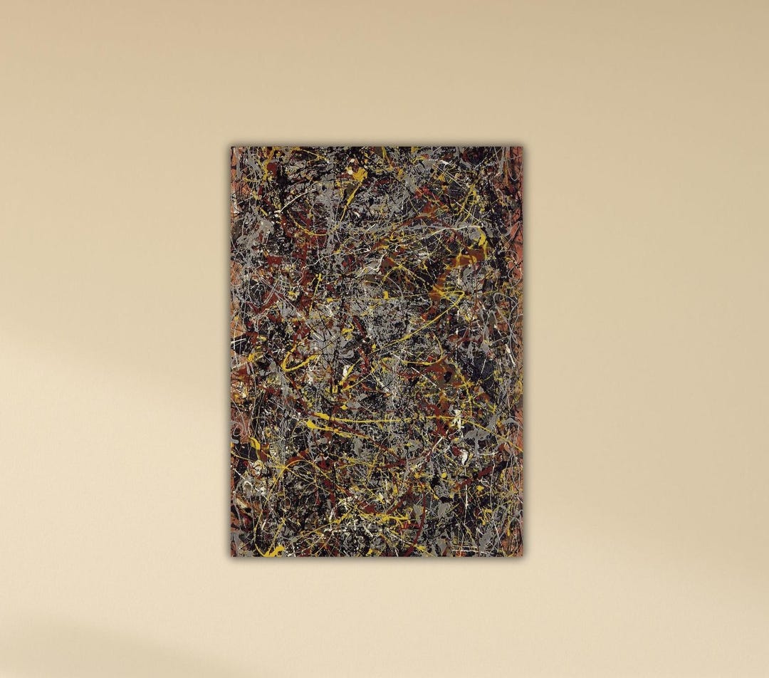 Jackson Pollock No 5 Paint Reproduction Canvas Wall Art,office Room ...
