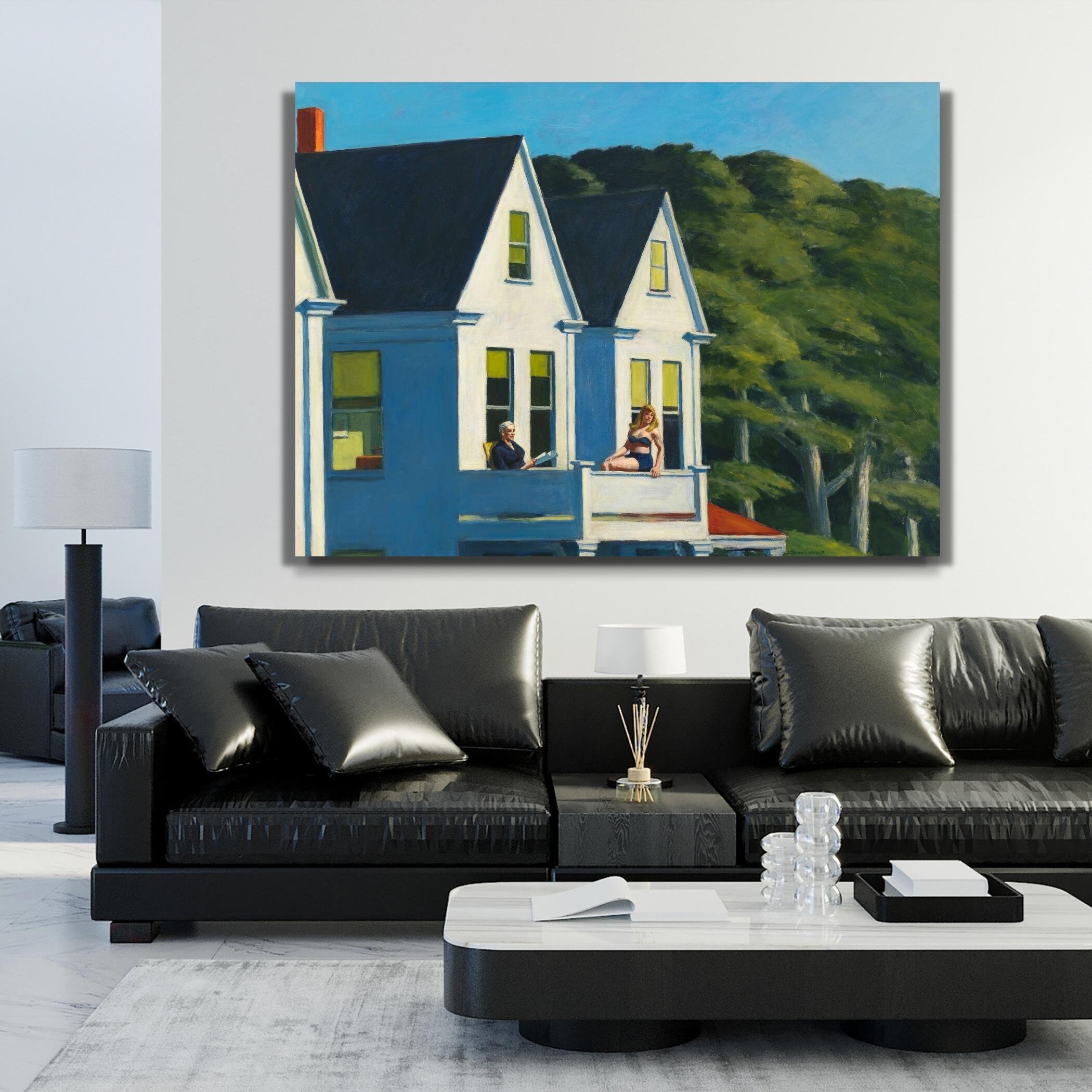 Edward Hopper Girl the Girl Sitting on the Balcony Canvas Wall Art ...