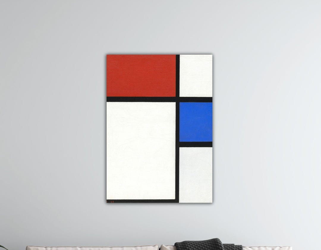 Piet Mondrian Composition No. II With Red and Blue 1929 Canvas Piet ...