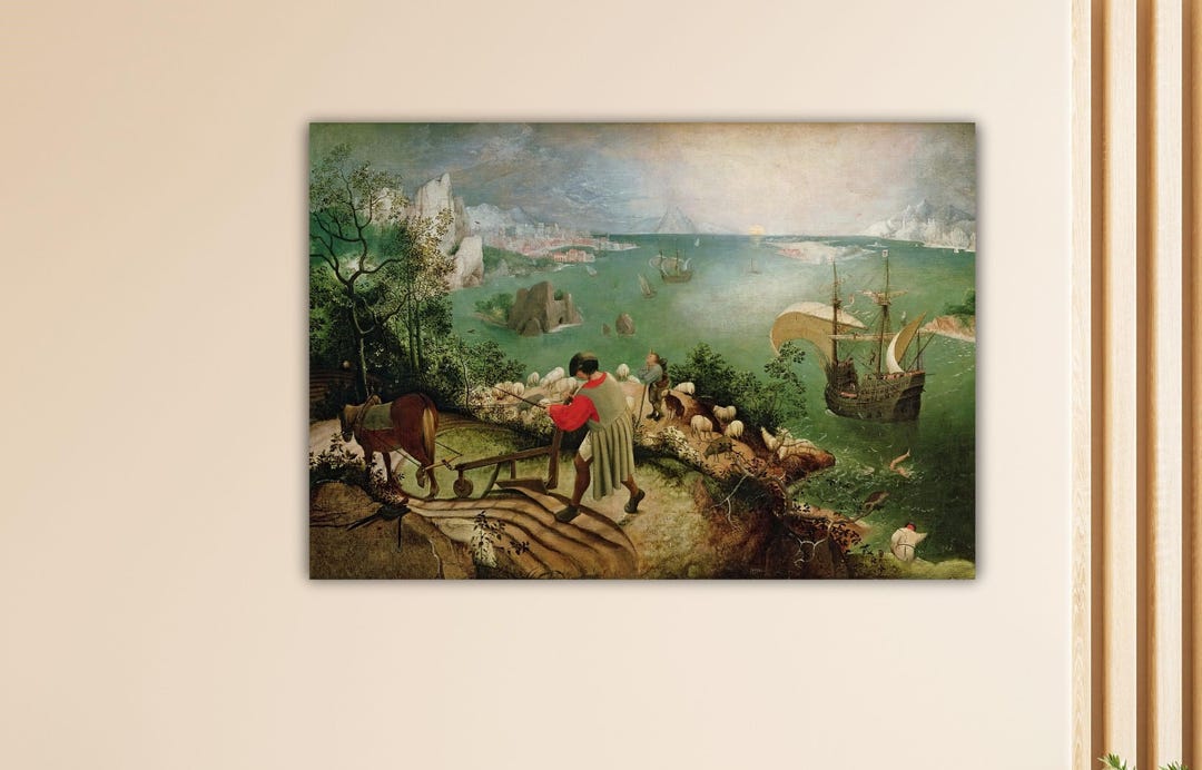 Pieter Bruegel Landscape With the Fall of Icarus the Elder Canvas ...
