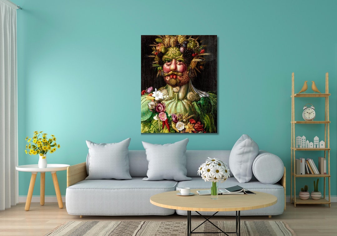 Giuseppe Arcimboldo Portrait With Vegetables Wall Art,giuseppe ...
