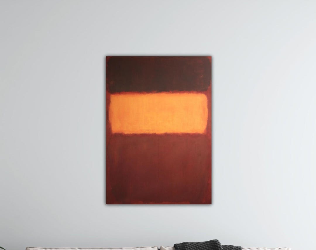 Mark Rothko Brown Orange Dark Red Wall Decor Rothko Poster Rothko ...