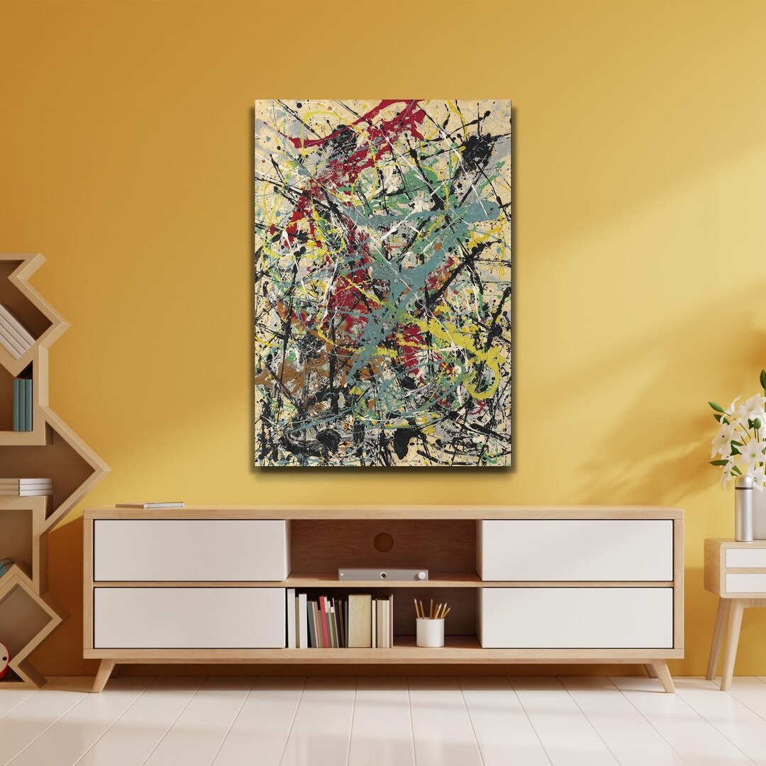 Jackson Pollock Poster,pollock Canvas Art,reproduction Wall Art,office ...
