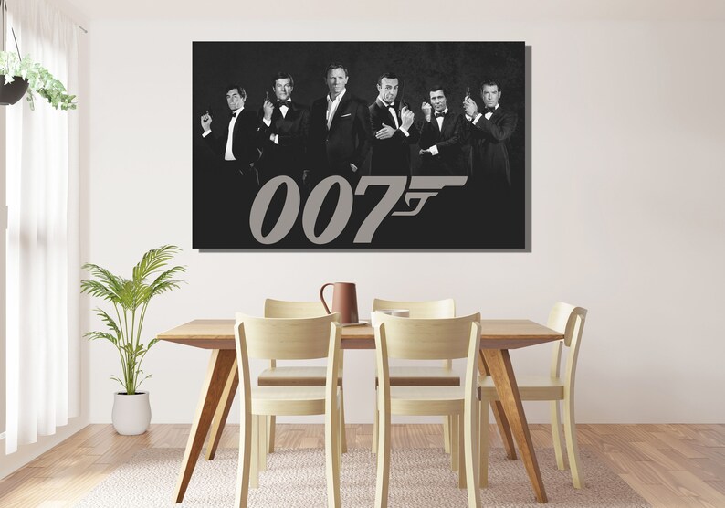 007 James Bond Canvas Wall Art,007 James Bond Print Arts,james Bond ...