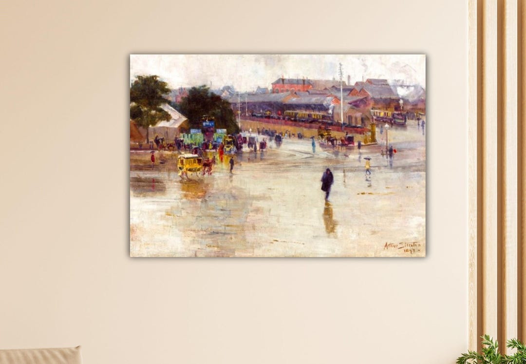 Arthur Streeton - the Railway Station, Redfern Canvas Streeton Poster ...