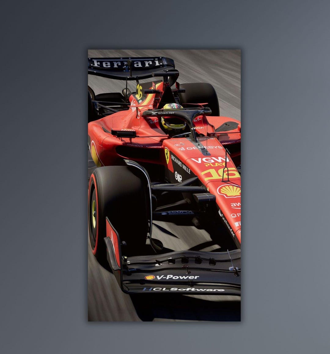 Charles Leclerc Poster Formula One Kids Room Decor Charles Leclerc ...