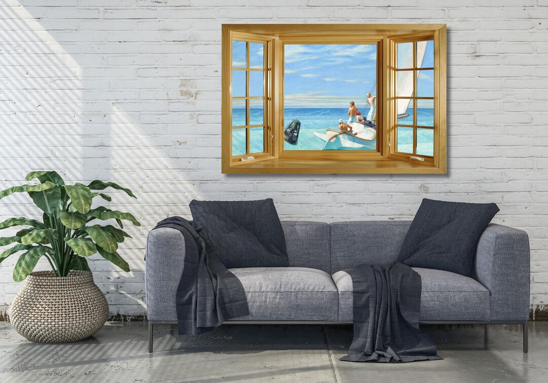Edward Hopper Sailboat Wall Art Edward Hopper Sailboat Canvas Art ...