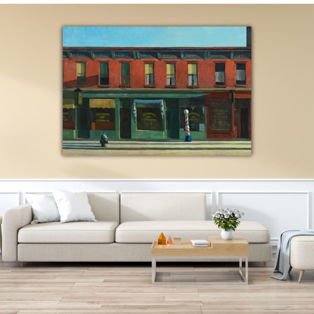 Edward Hopper Early Sunday Morning 1930 Canvas Edward Hopper Wall Art ...