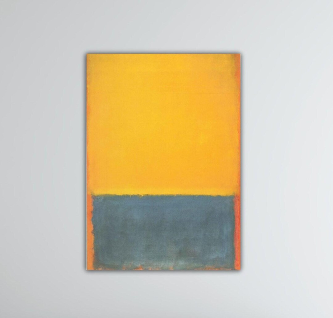 Mark Rothko Yellow Grey Wall Art Rothko Poster Art Rothko Abstract ...