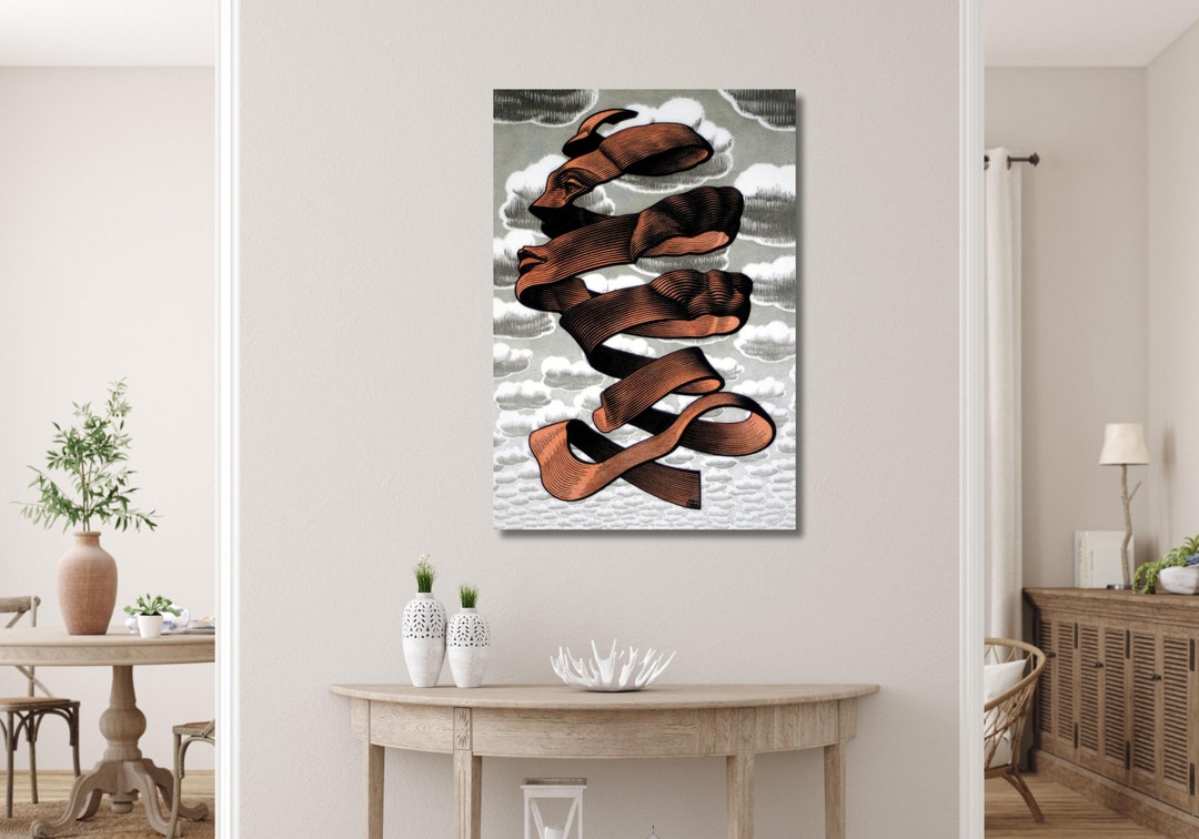 Maurits Cornelis Escher Wall Art,escher Paint,surrealist Poster,redy to ...