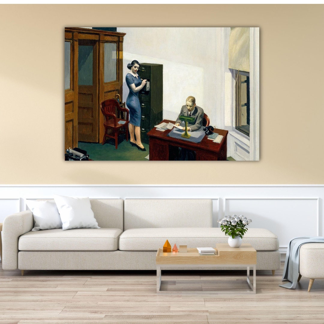 Edward Hopper Office at Night Canvas Hopper Wall Art Hopper Poster Art ...