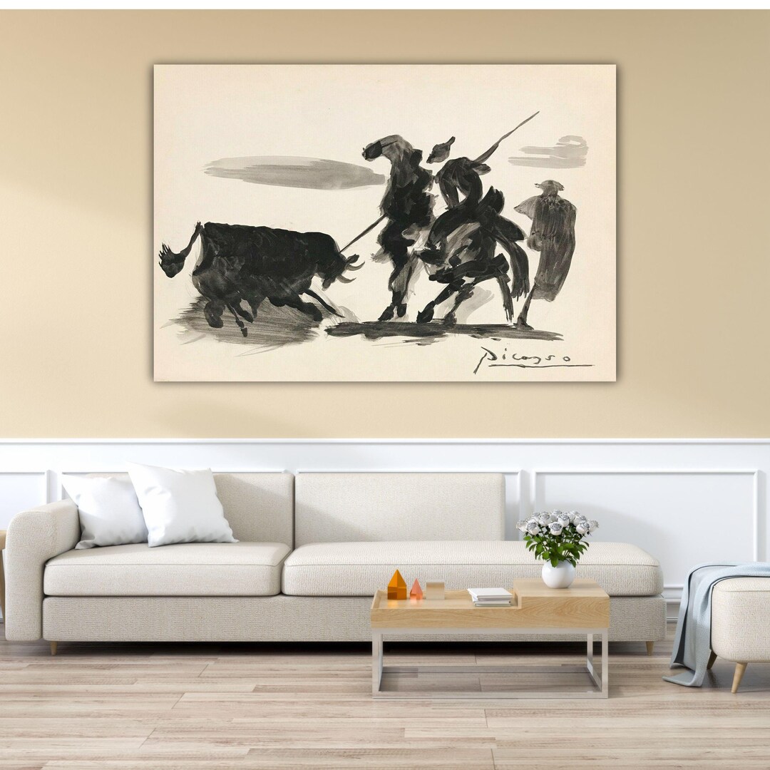 Pablo Picasso Toros Y Toreros Painting Pablo Picasso Canvas Pablo ...