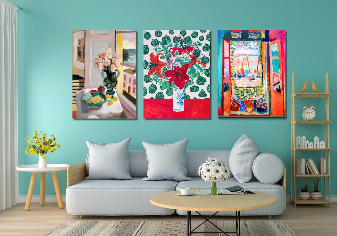 Set of 3 Henri Matisse Canvas Print Art ,set of Three Henri Matisse ...