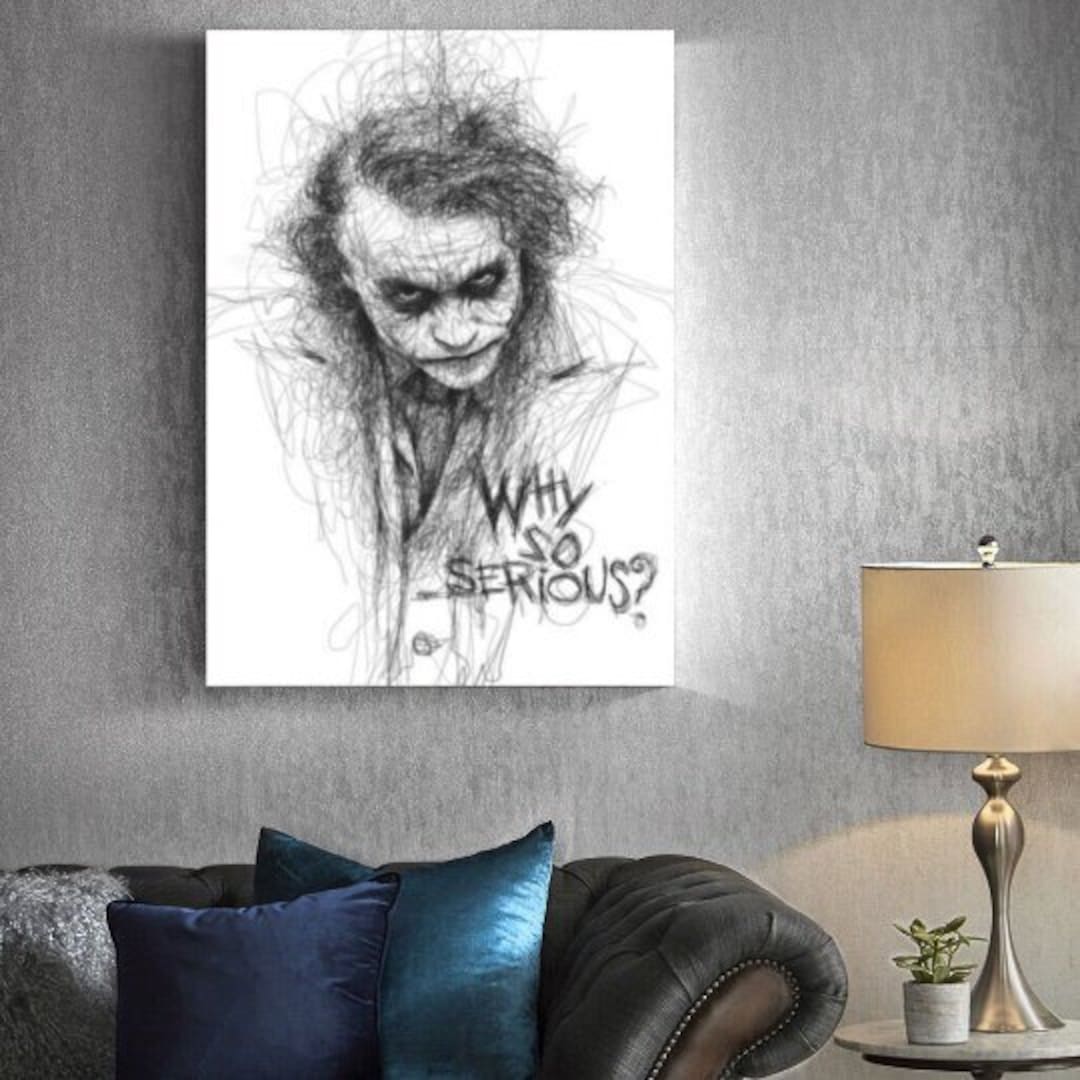 Joker Why so Serious Canvas Poster,joker Why so Serious Canvas Art ...