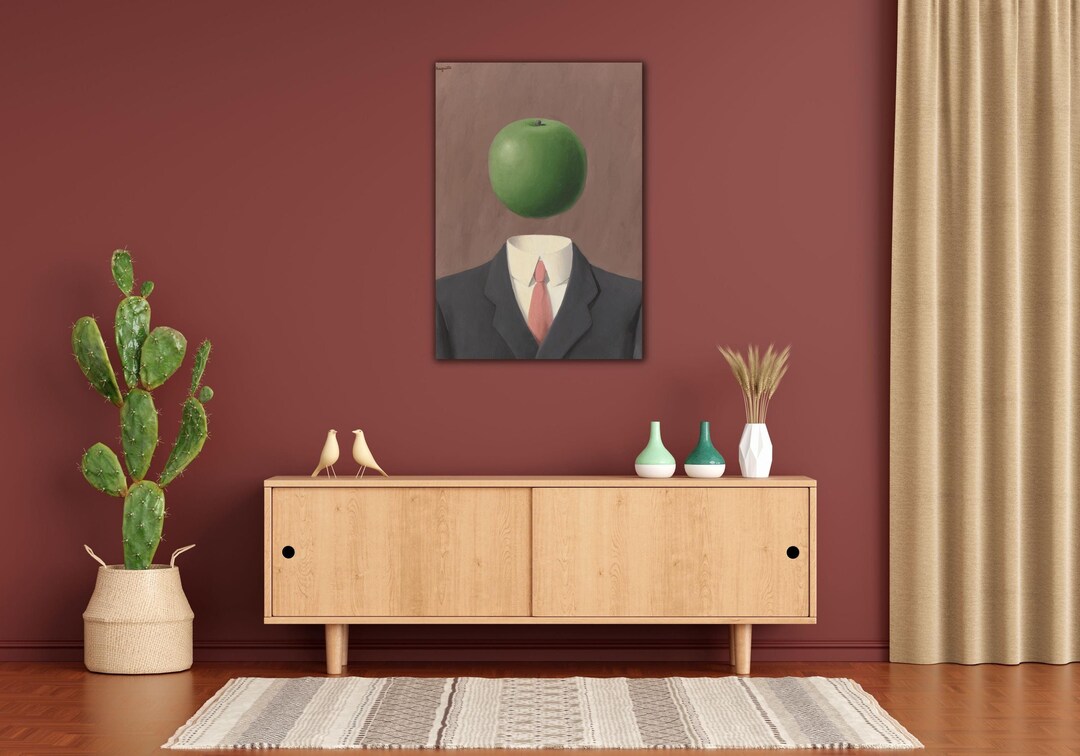 René Magritte Man Poster Rene Magritte Apple Wall Art René Magritte ...