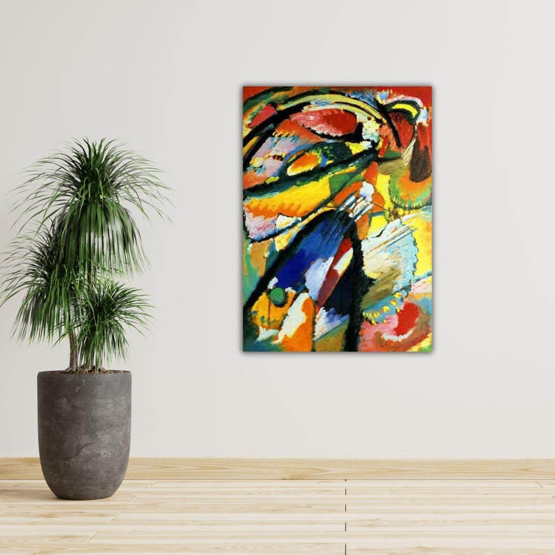 Wassily Kandinsky - an Angel of the Last Judgement Wall Art Modern ...