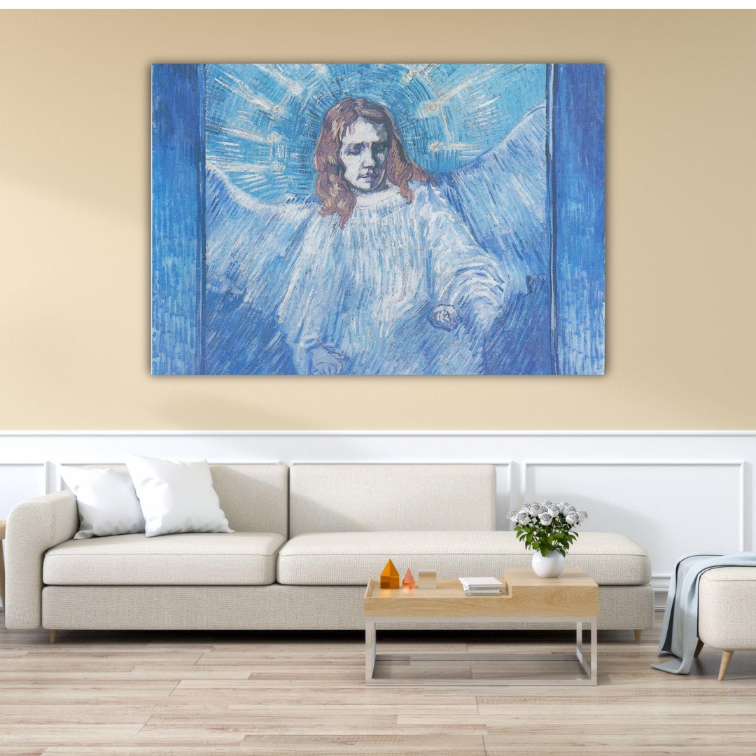 Vincent Van Gogh Half-figure of an Angel (after Rembrandt) Poster Van ...