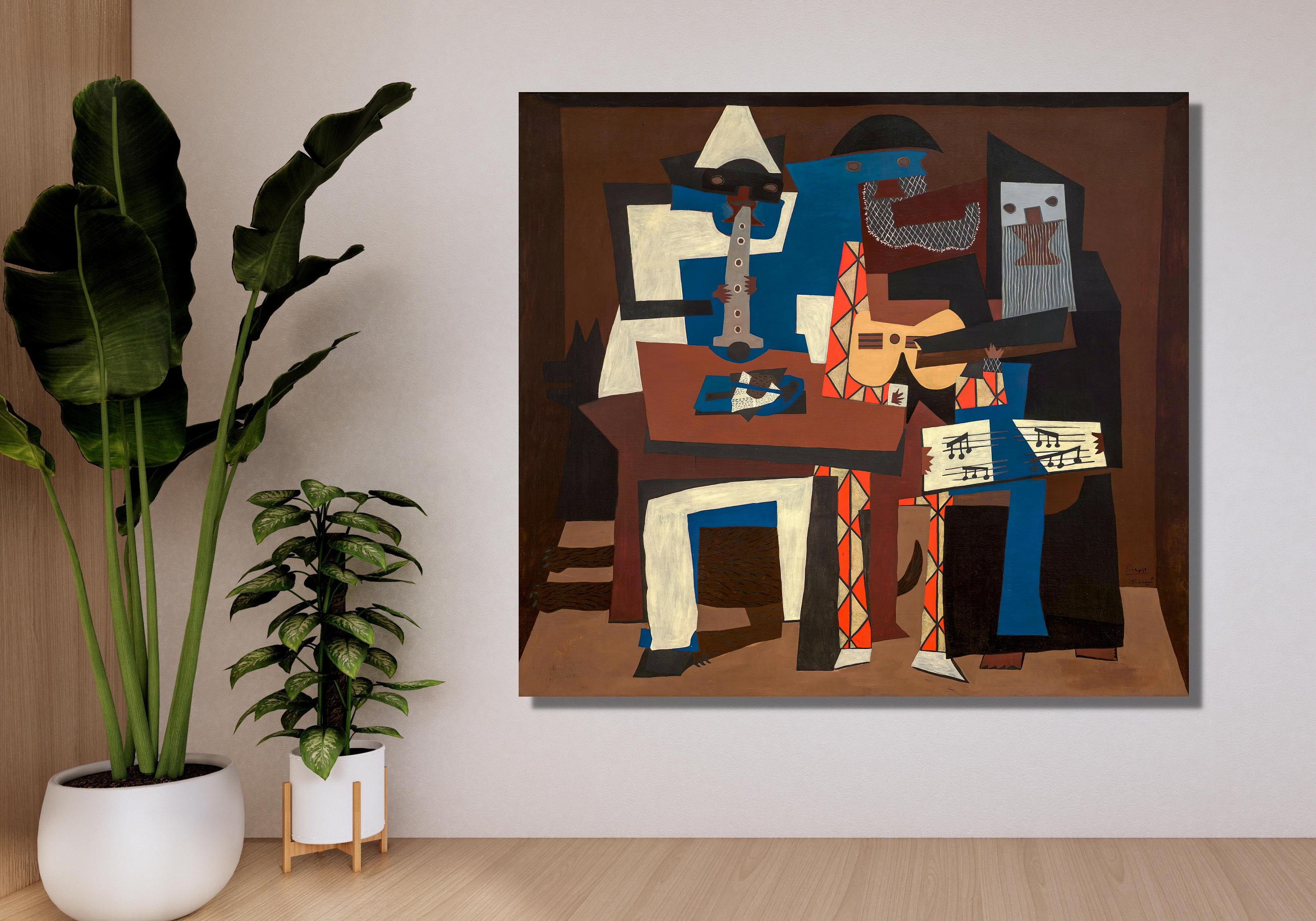 Three Musicians by Pablo Picasso Canvas Print Arts,three Musicians by ...
