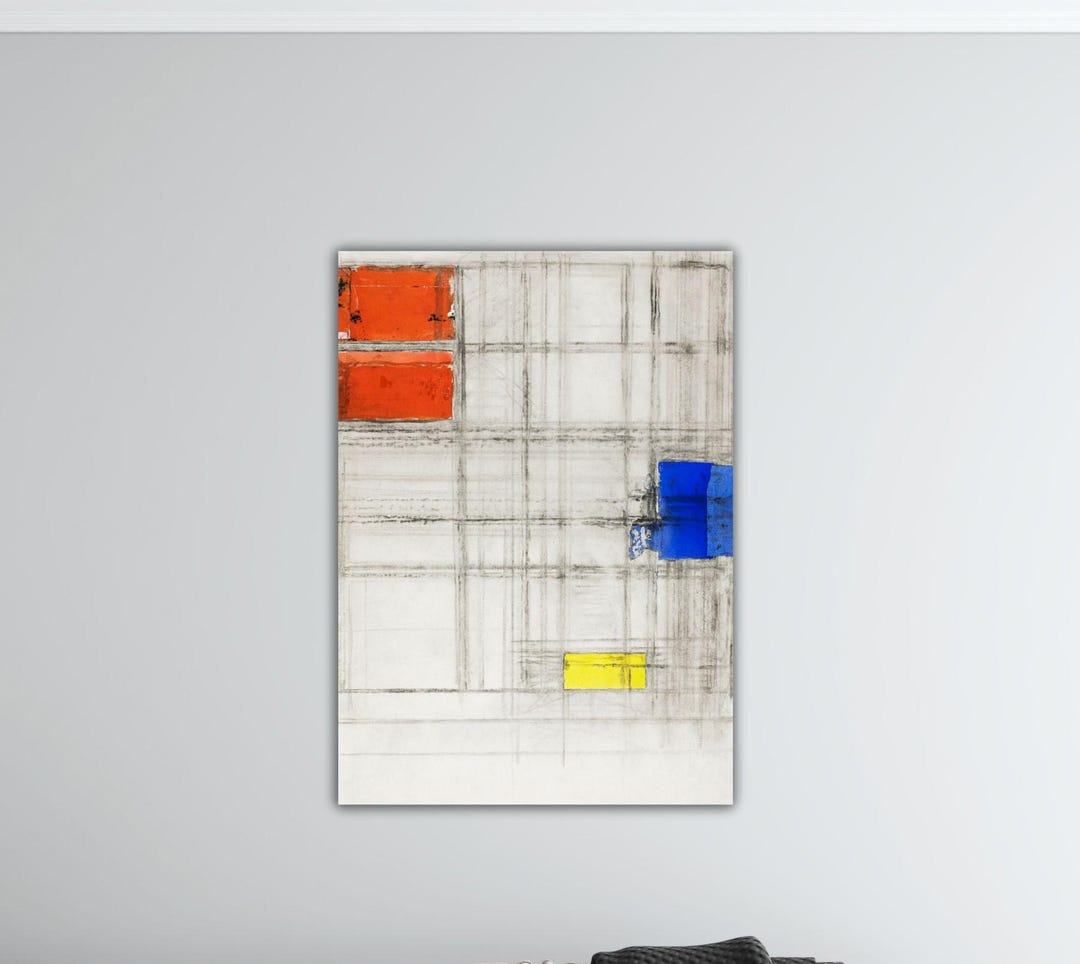 Piet Mondrian Study for a Composition 1940–1941 Canvas Mondrian Wall ...