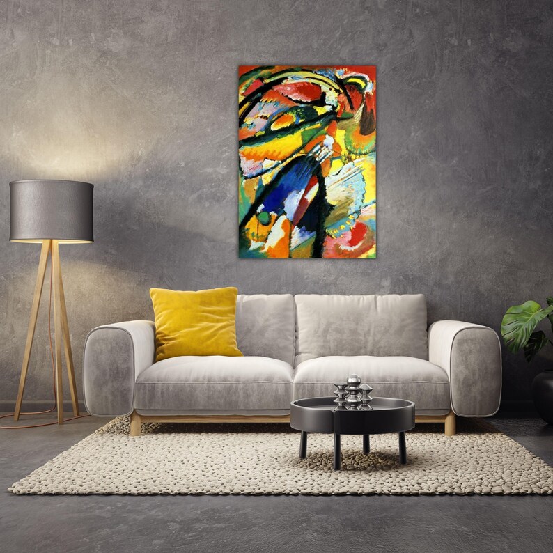 Wassily Kandinsky - an Angel of the Last Judgement Wall Art Modern ...