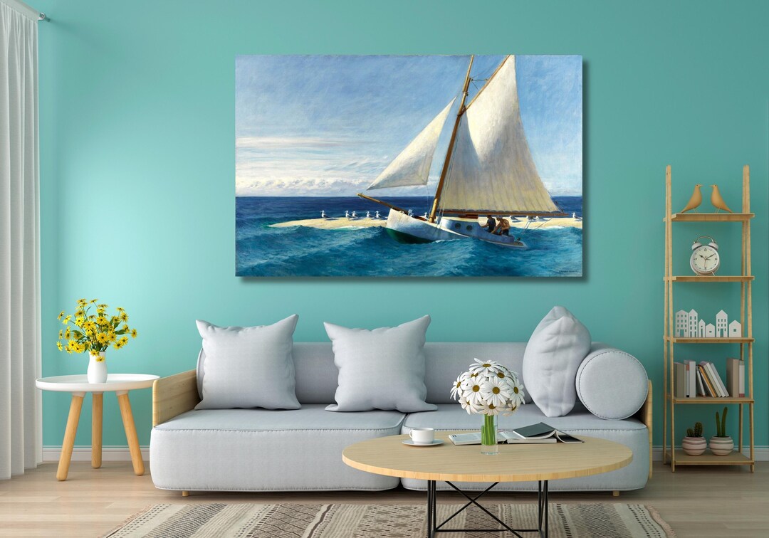 Edward Hopper Sailboat Canvas Wall Art ,edward Hopper Sailboat Canvas ...