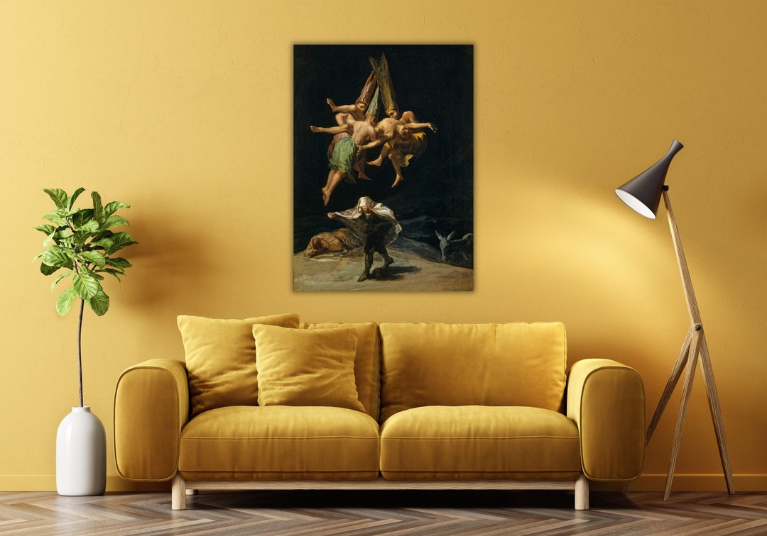 Francisco De Goya Witches Flight Poster Art Canvas Print,francisco De ...