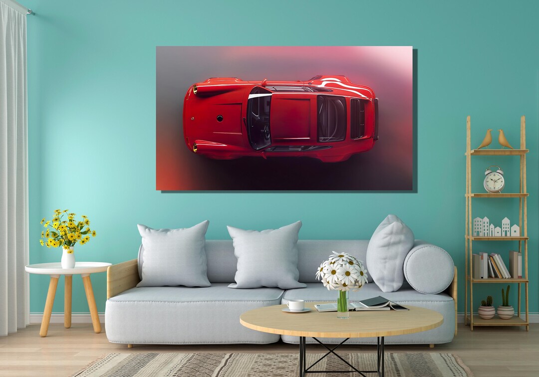 Porsche 911 Carrera Red Canvas Poster Art,porsche 911 Carrera Red ...