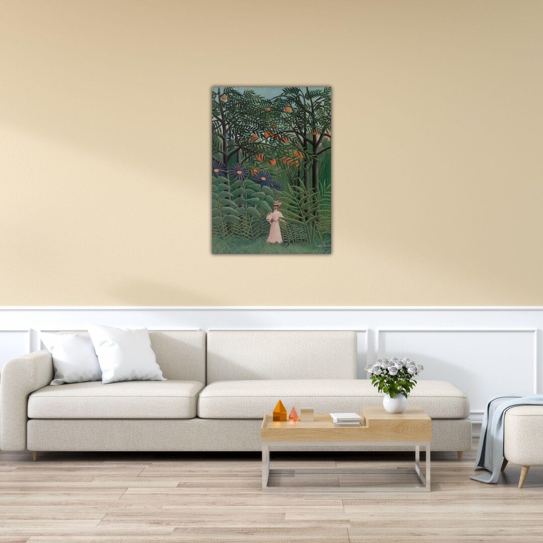 Henri Matisse Woman Walking İn an Excotic Forest Canvas Matisse Poster ...