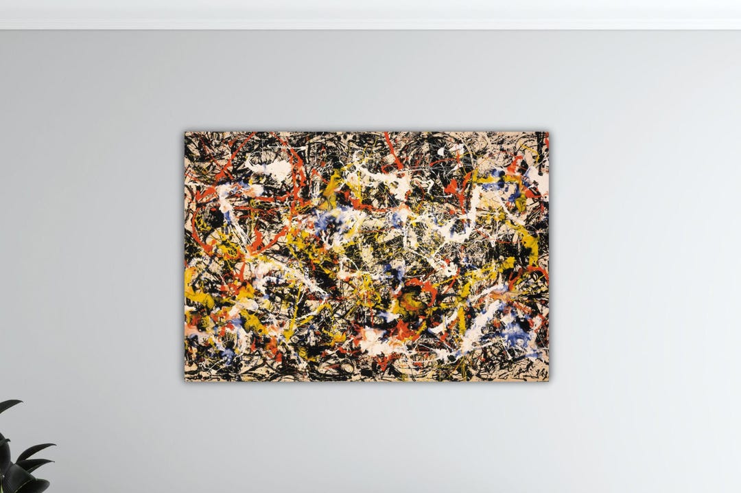 Jackson Pollock Convergence Paint Office Room Decor Printing Art ...