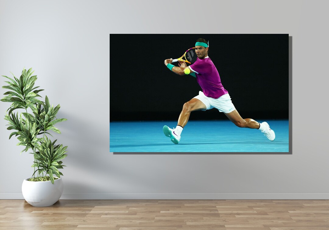 Rafael Nadal Canvas Poster Art,tennis Legends Rafael Nadal Print Art ...