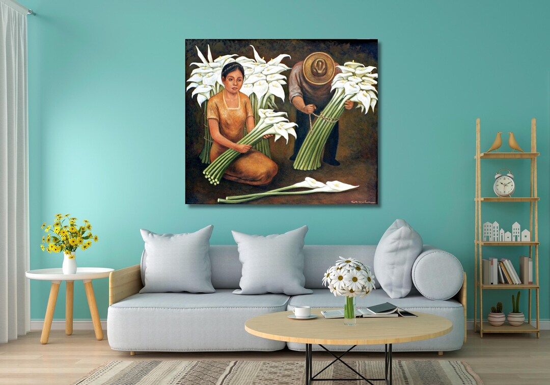 Diego Rivera the Flower Carrier Canvas Print Arts,the Flower Carrier ...