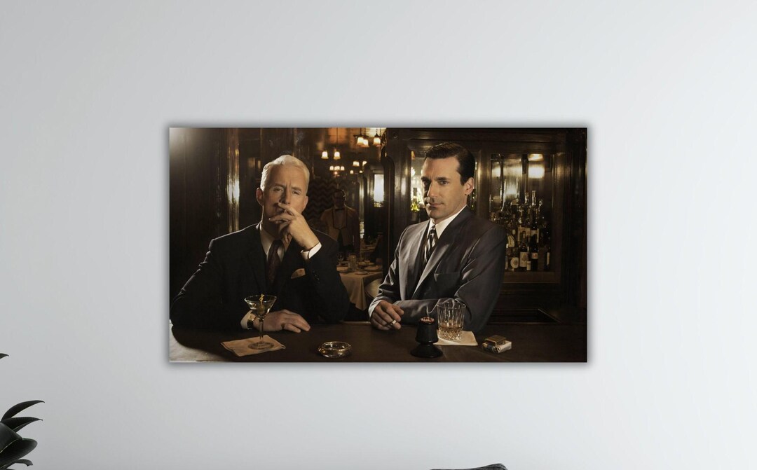 Mad Man Canvas Mad Men Don Draper Poster Mad Men Wall Art Movie Tv ...