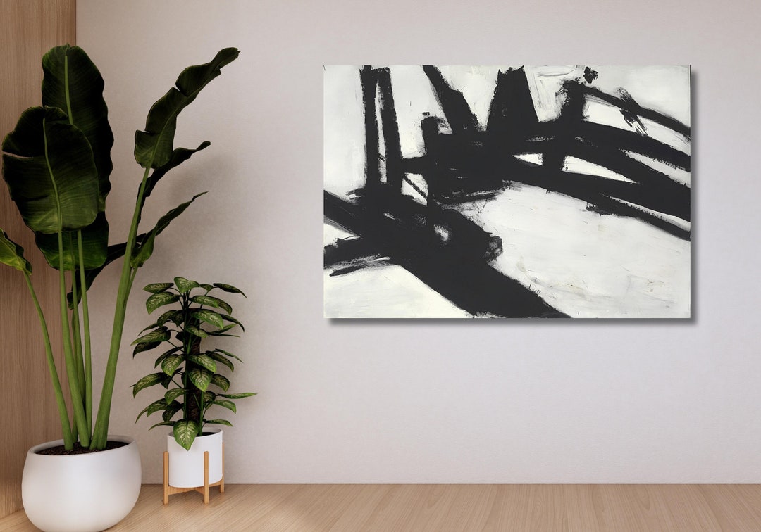 Franz Kline Poster Art Print, Franz Kline Schwarz Weiß Kunst, Franz ...