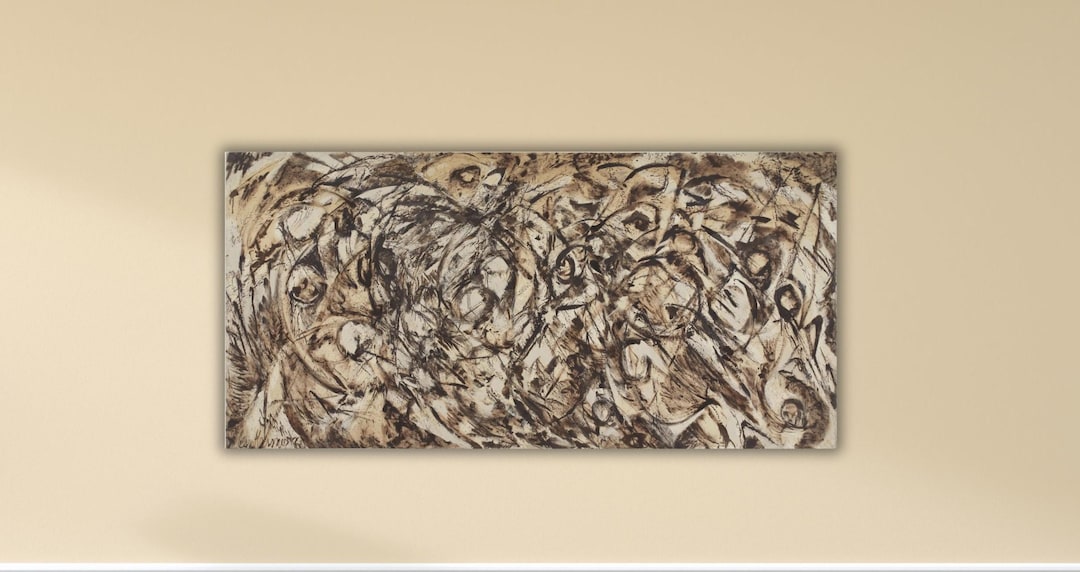 Jackson Pollock Lee Krasner the Eye is the First Circle 1960 Paint ...