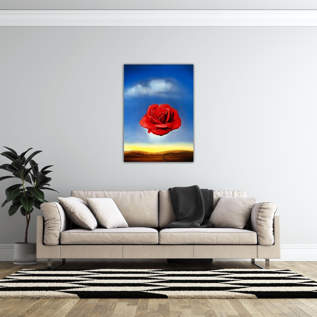 Salvador Dali Meditative Rose Canvas Salvador Dali Wall Art Salvador ...