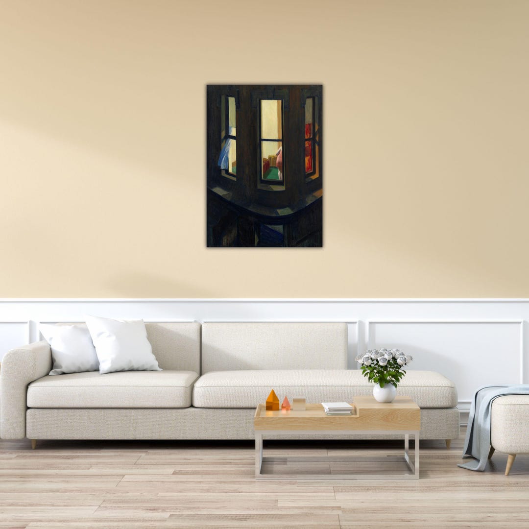 Edward Hopper Night Windows Poster Edward Hopper Canvas Edward Hopper ...