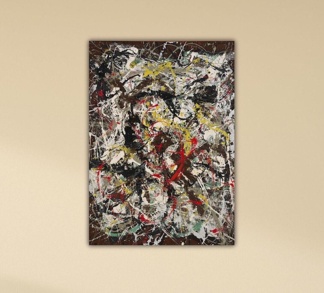 Jackson Pollock Poster Jackson Pollock Wall Art Gift of Office Room ...